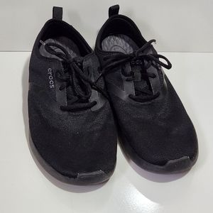 CROCS | Shoes | Crocs Literide Lace Up Sneakers 2562 Black Shoes Mens ...